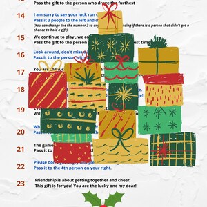 Pass the GIFT - Christmas Party Game, Secret Santa Game (birthday ...