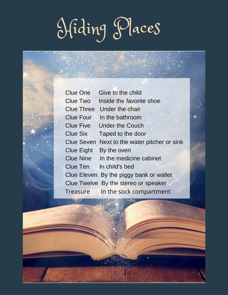 Wizard Scavenger Hunt Riddles 12 Rhyming Clues - Etsy