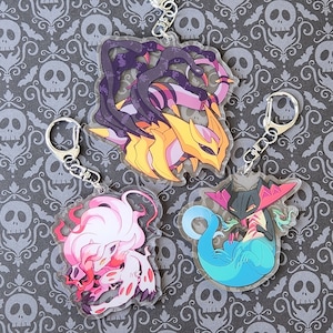 PKMN Ghosts || 2.5" - 3" Acrylic Charms - Etsy