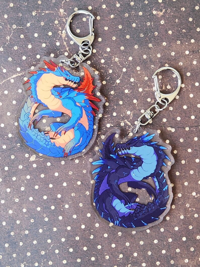 Monster Hunter Lagiacrus || 2.5" Acrylic Charm - Etsy