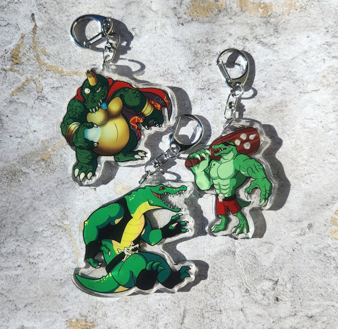 DKC King K Rool Kritter 2.5" Acrylic Charm - Etsy