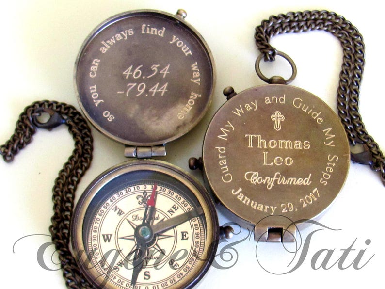 Engraved Compass US Air Force Wings Gift for Pilot Army - Etsy
