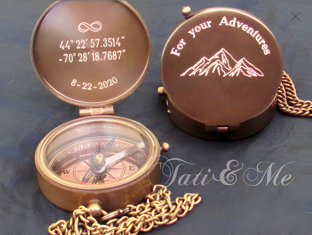 Rock Climbing, Climber Gift, Custom Compass for Him With Mountains - Etsy