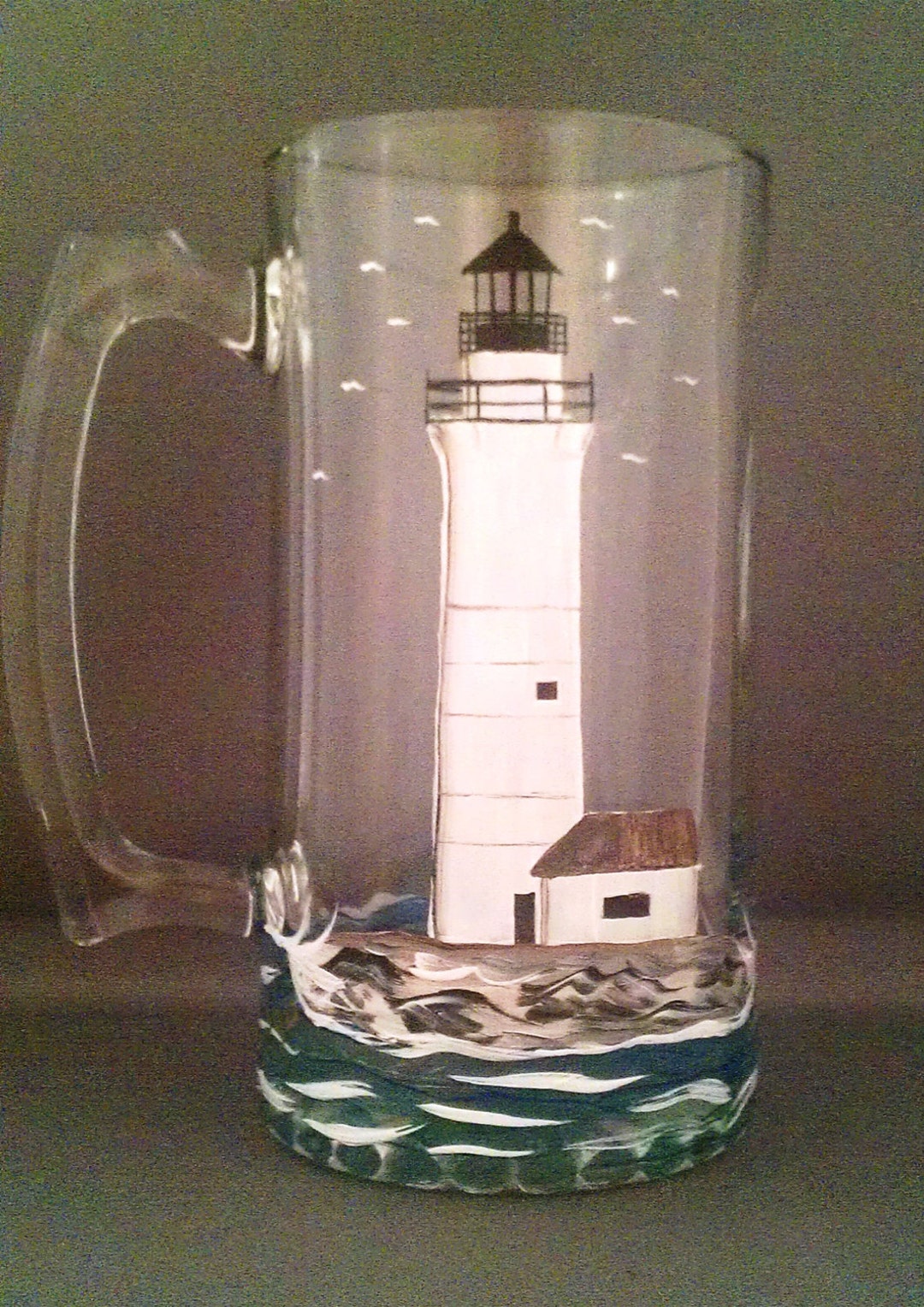 Lighthouse Llarge Beer Mug - Etsy