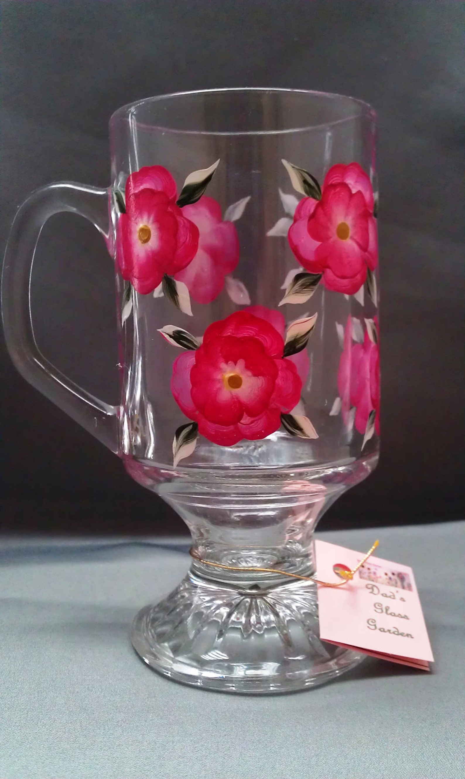 Magenta Wild Rose Mug Set - Etsy