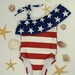 USA Flag Girls Swimsuit/american Flag Baby Girl Swimsuit/girls Swimwear ...
