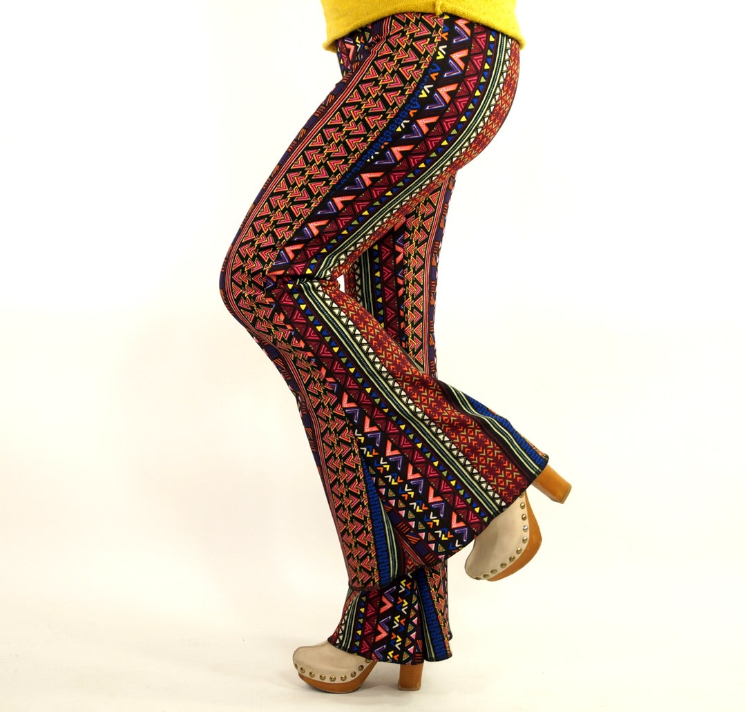 Native American Women Bell Bottoms,flare Pant,leggings,plus Size,yoga ...
