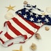 USA Flag Girls Swimsuit/american Flag Baby Girl Swimsuit/girls Swimwear ...