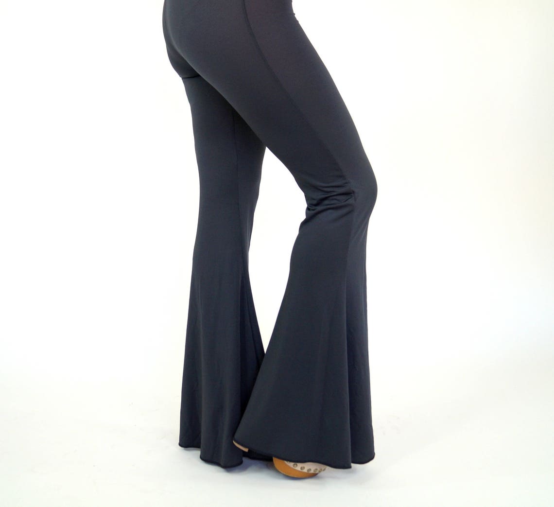 Black Bell Bottoms Women,flare,leggings,plus Size Clothing,yoga,70's ...