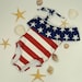 USA Flag Girls Swimsuit/american Flag Baby Girl Swimsuit/girls Swimwear ...