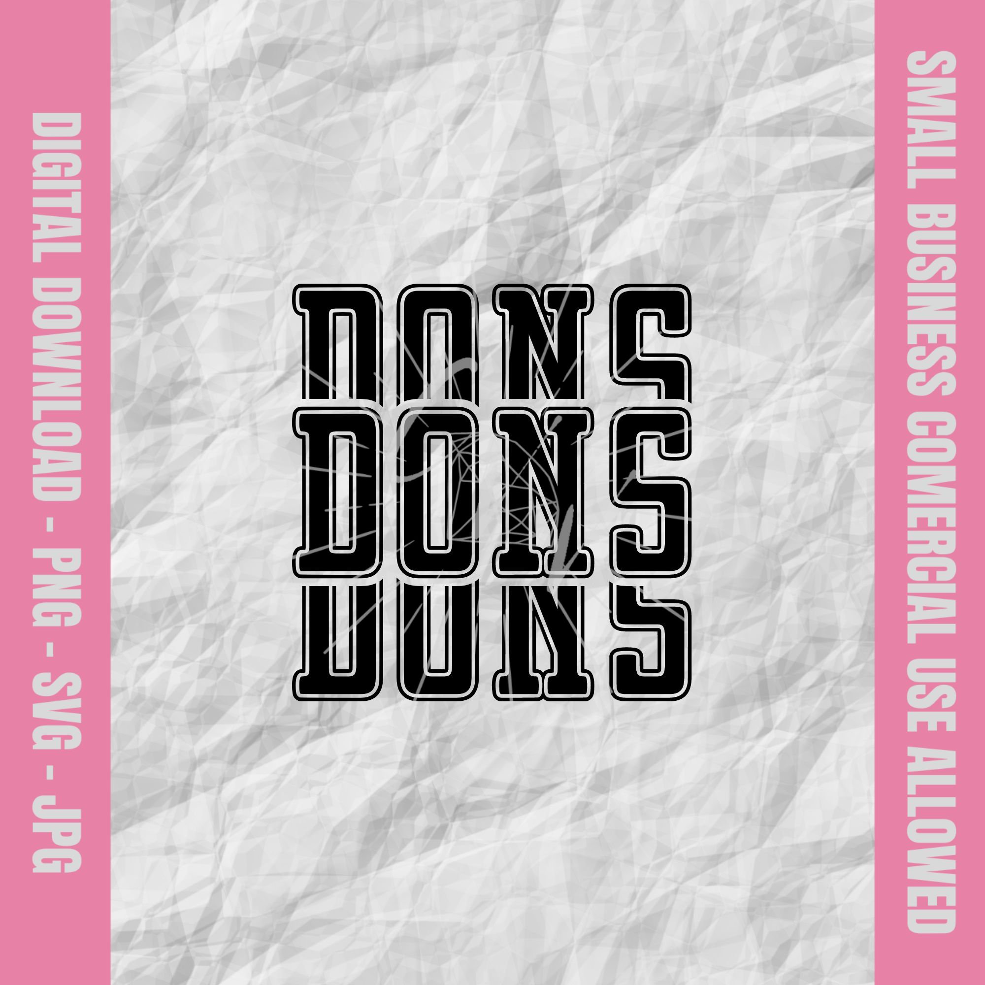 Dons Team Varsity Svg, Dons Svg, Dons Football Svg, Dons Cheer Png ...