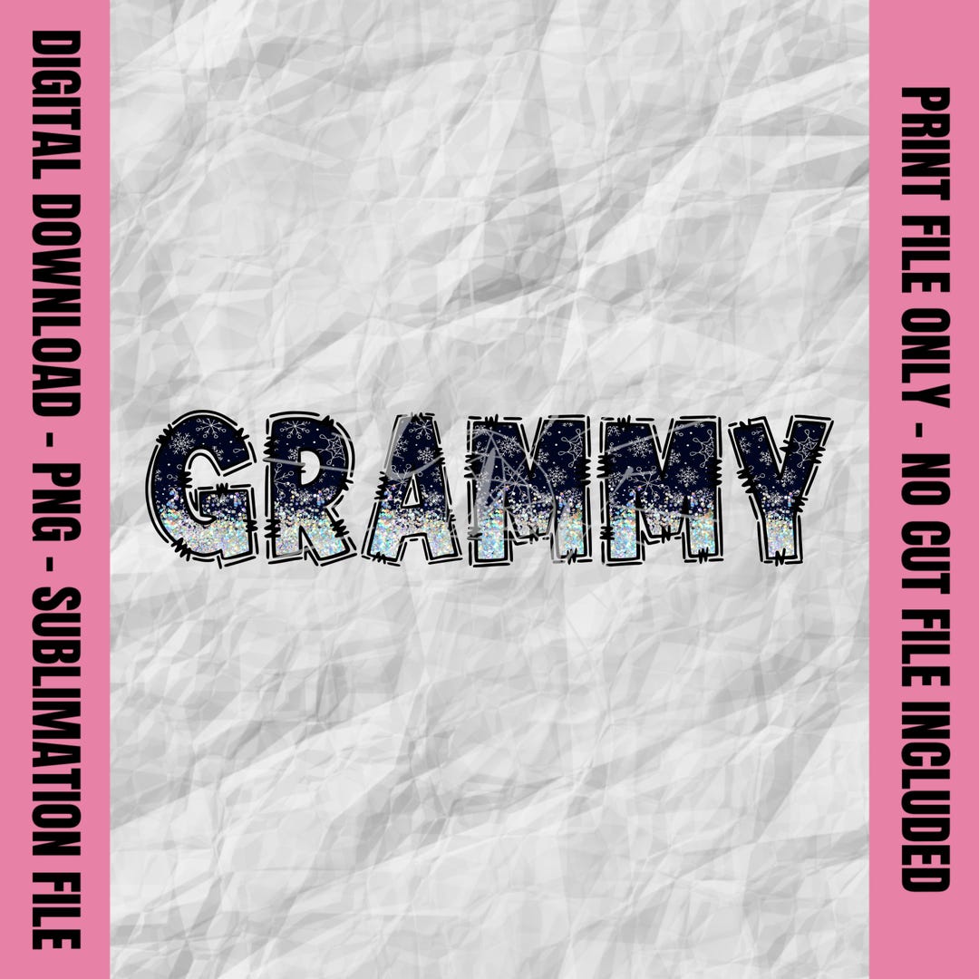 Snow Grammy Png, Doodle Text Grammy Png, Winter Grammy Shirt, Snowflake ...