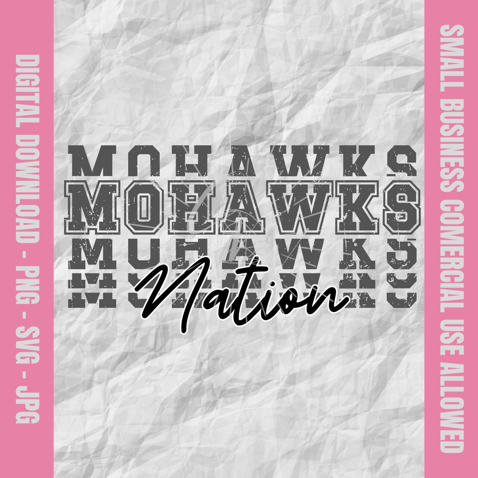 Mohawks Nation Svg, Mohawks Svg, Mohawks Football Svg, Mohawks Cheer ...