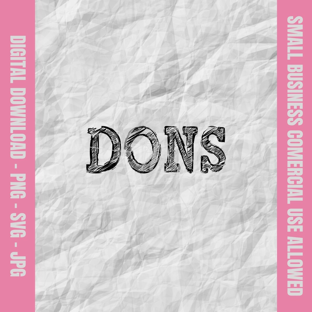 Dons Block Sketch Svg, Dons Svg, Dons Football Svg, Dons Cheer Png ...