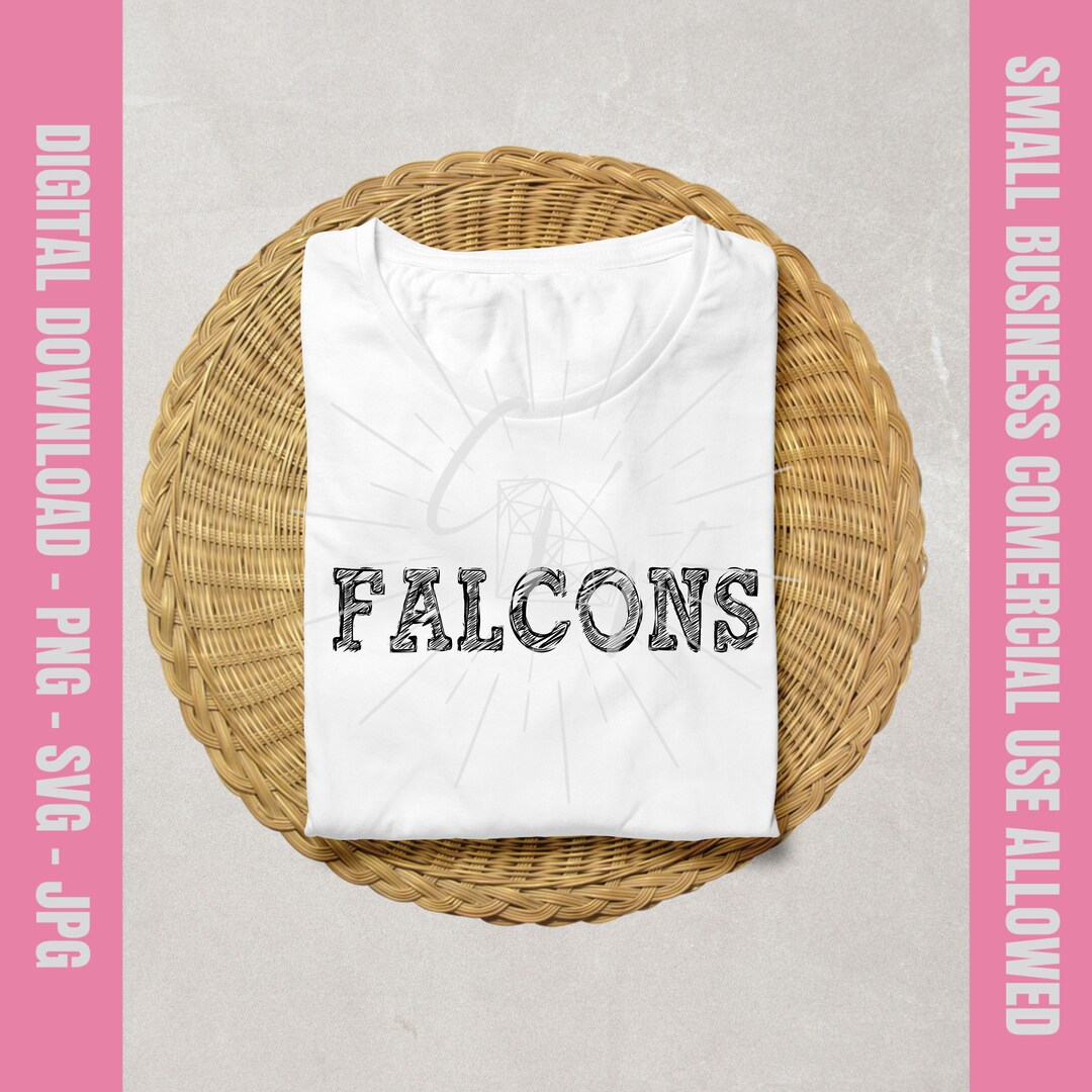 Falcons Svg, Falcons Chalk Block Letter Svg, Falcons Football Svg ...