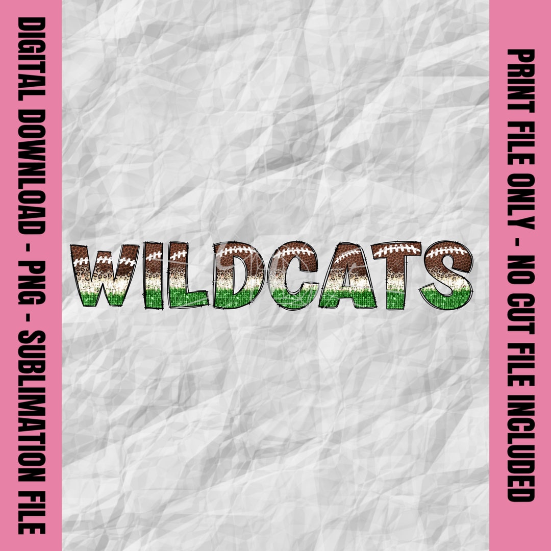 Wildcats Doodle Letters, Wildcats Png, Wildcats Football Png, Wildcats ...