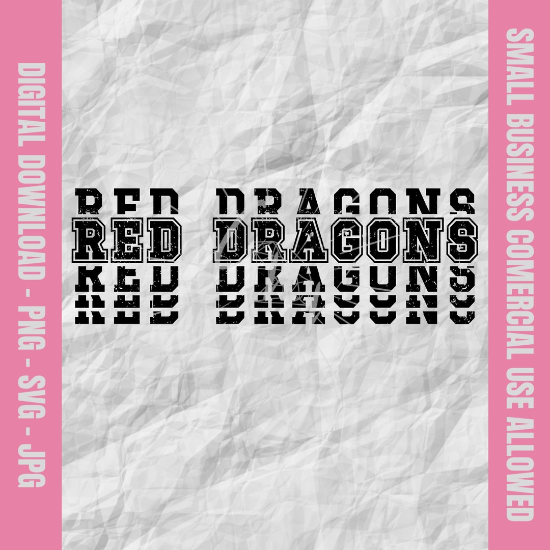 Red Dragons Svg, Red Dragons Svg, Red Dragons Football Svg, Red Dragons ...