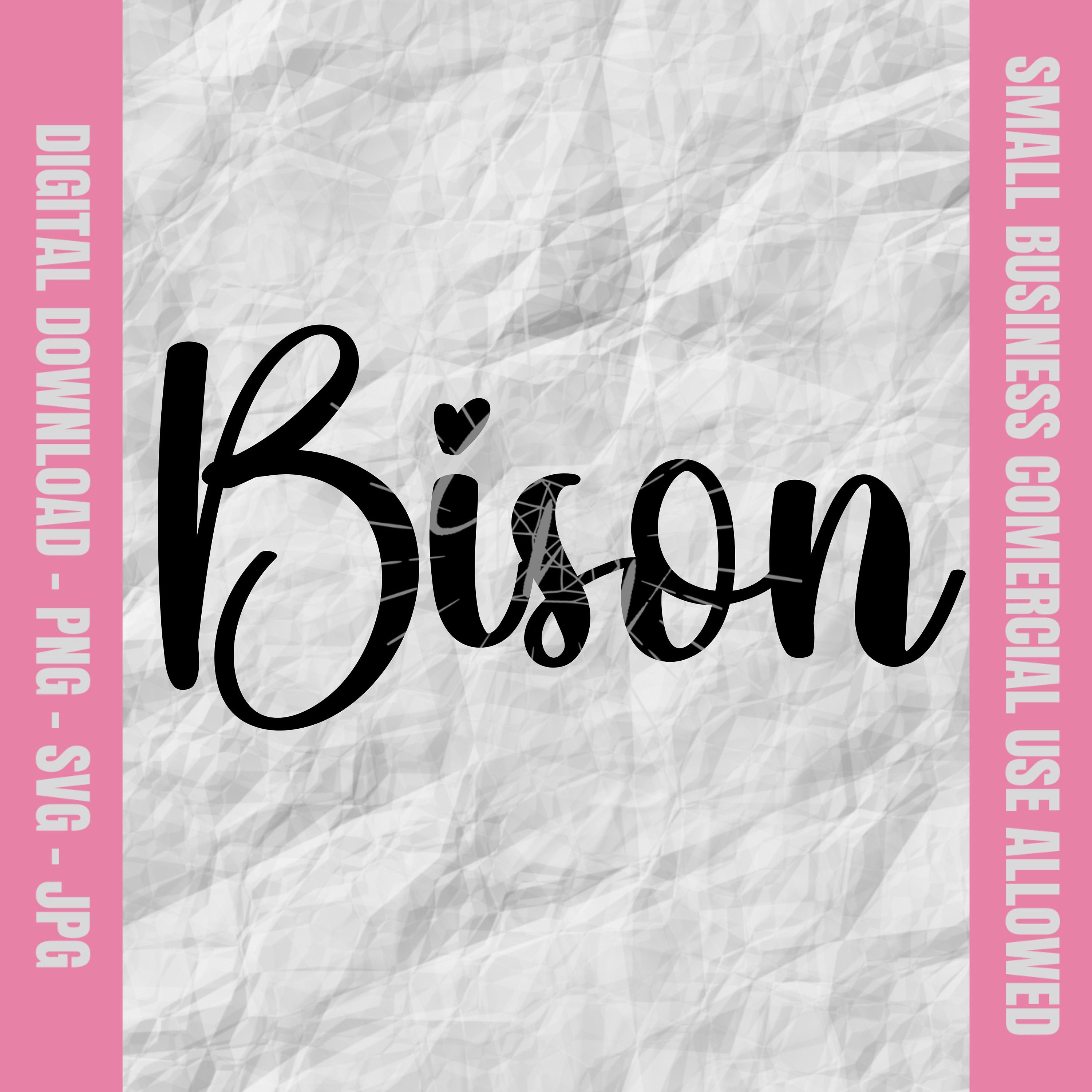 Bison Svg, Bison Thick Script Letter Svg, Bison Football Svg, Bison ...