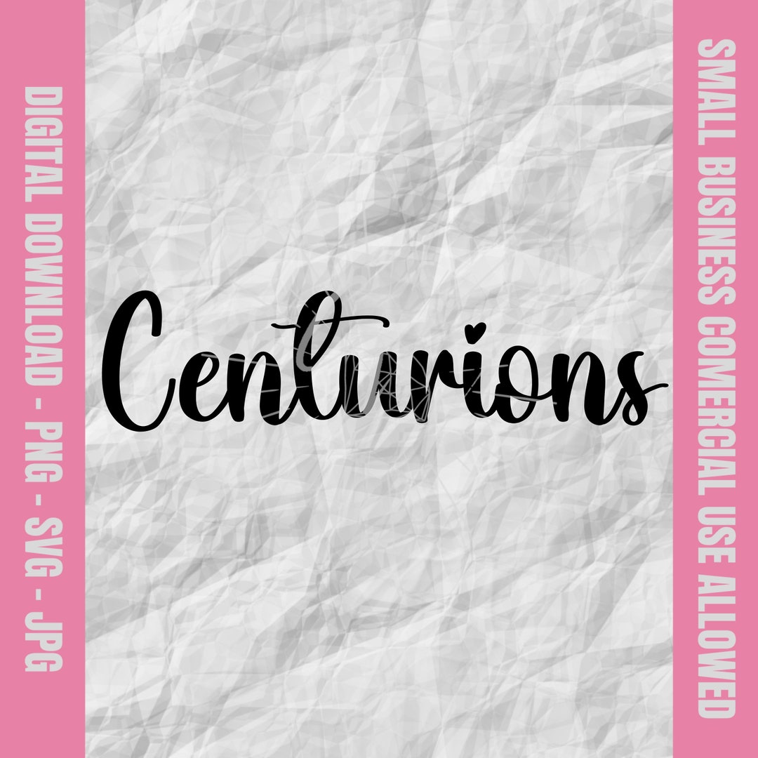 Centurions Svg, Centurions Thick Script Letter Svg, Centurions Football ...