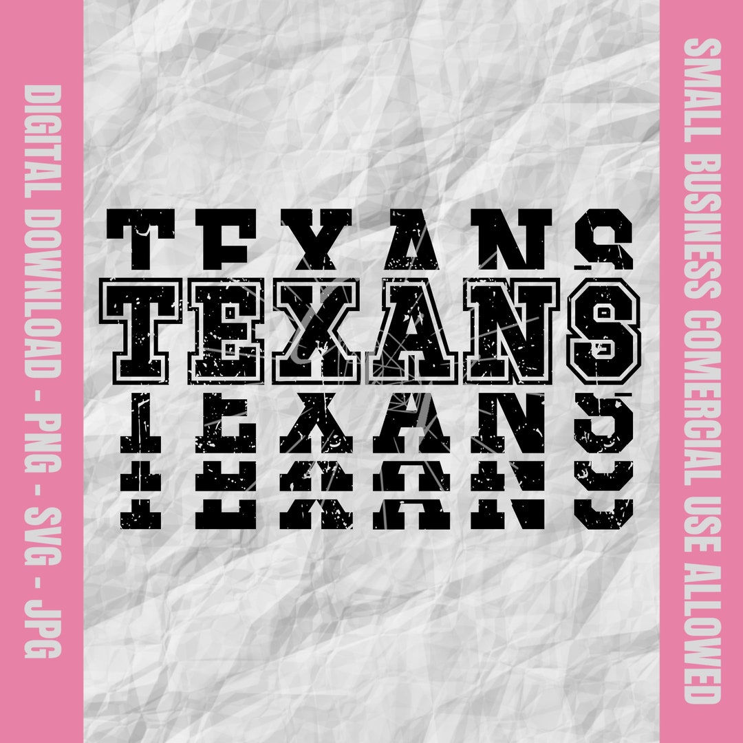 Texans Svg, Texans Stacked Varsity Letter Svg, Texans Football Svg ...