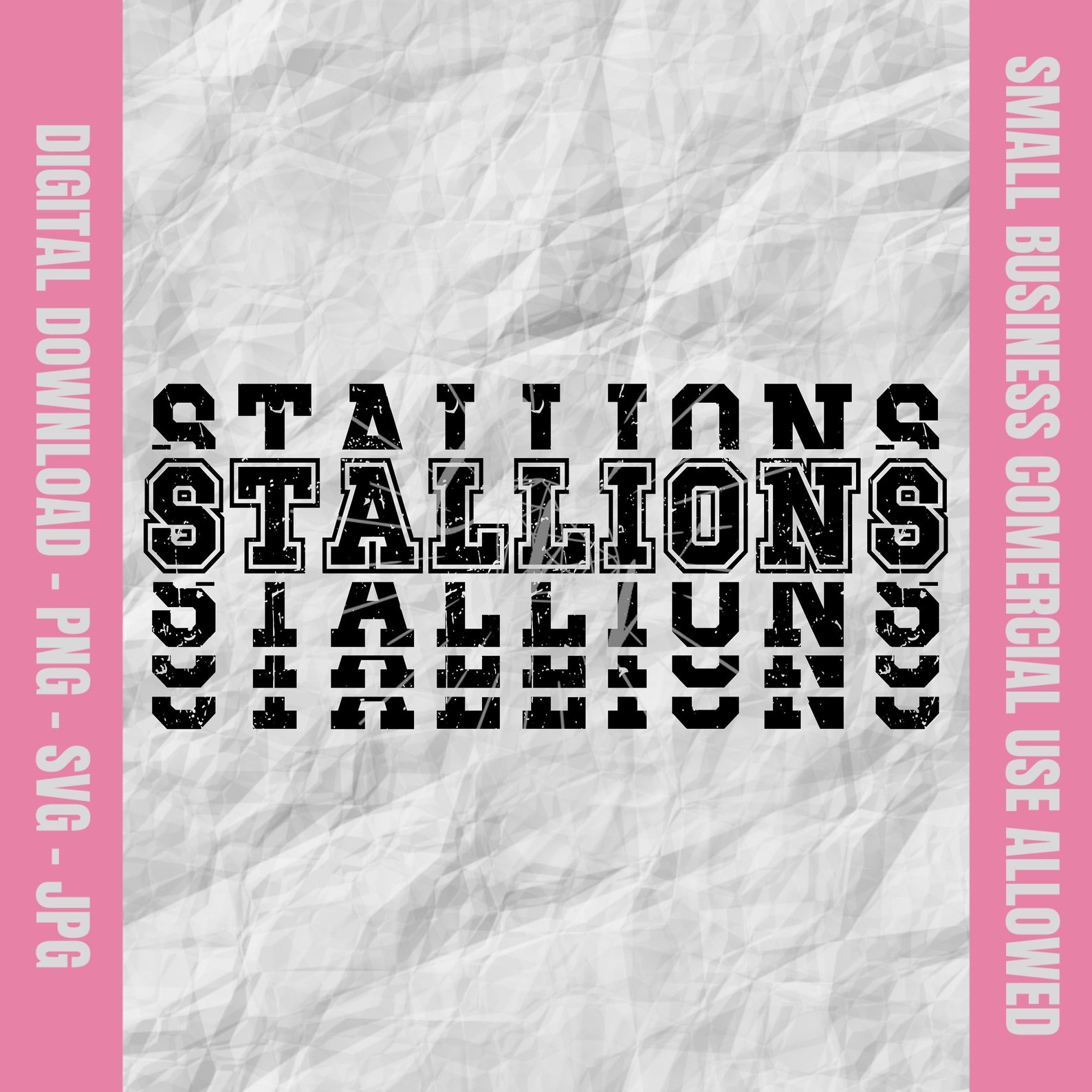 Stallions Svg, Stallions Stacked Varsity Letter Svg, Stallions Football ...