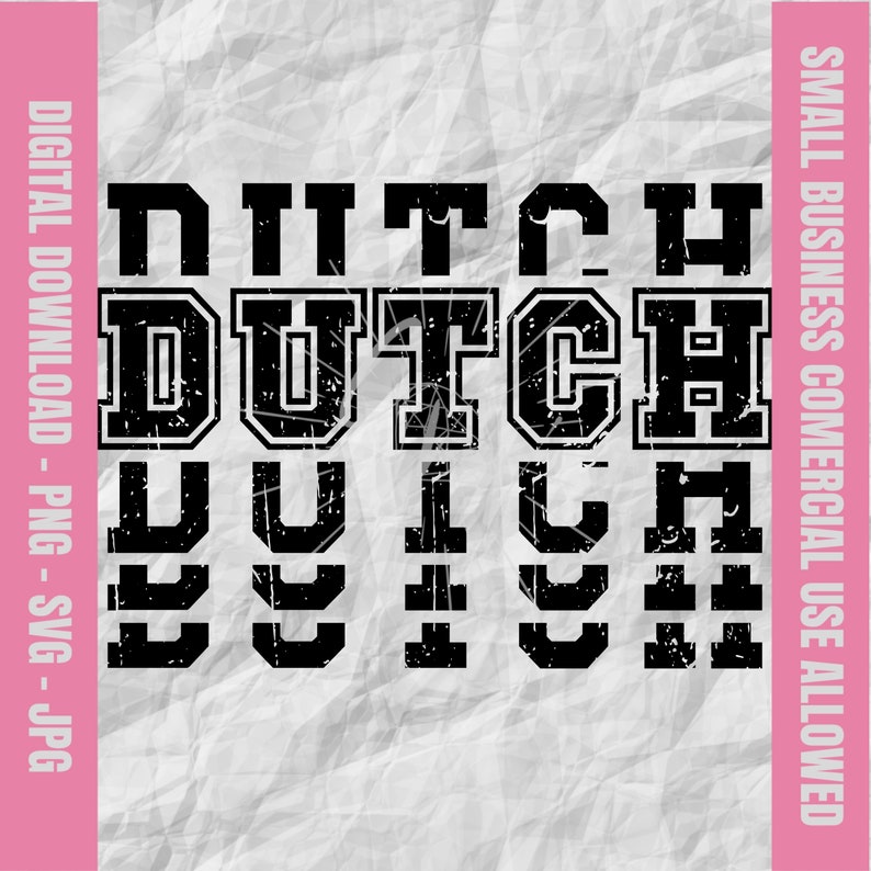 Dutch Stacked Varsity Svg, Dutch Svg, Dutch Football Svg, Dutch Cheer ...