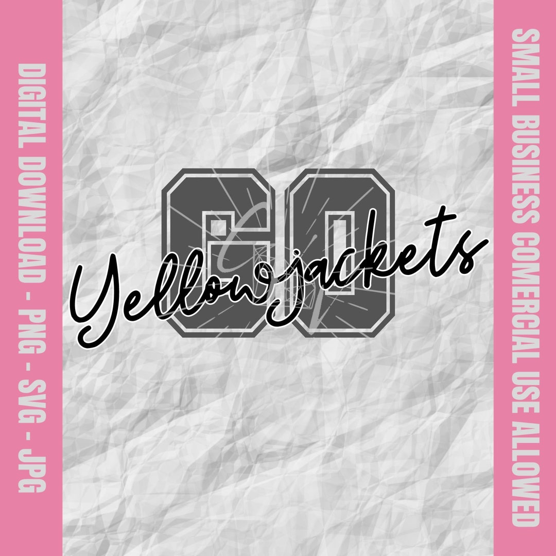 Go Yellowjackets Svg, Yellowjackets Svg, Yellowjackets Football ...