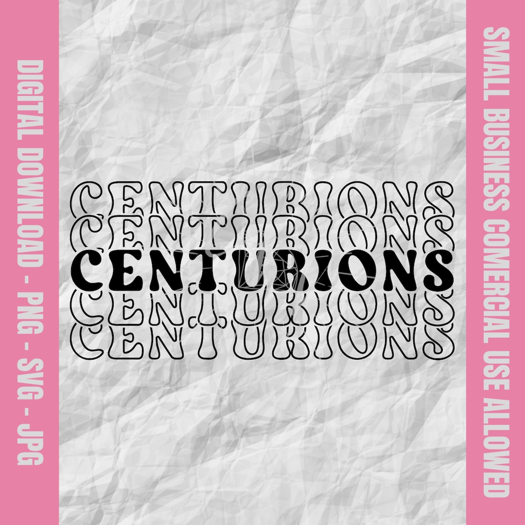 Centurions Svg, Centurions Retro Stacked Letter Svg, Centurions ...