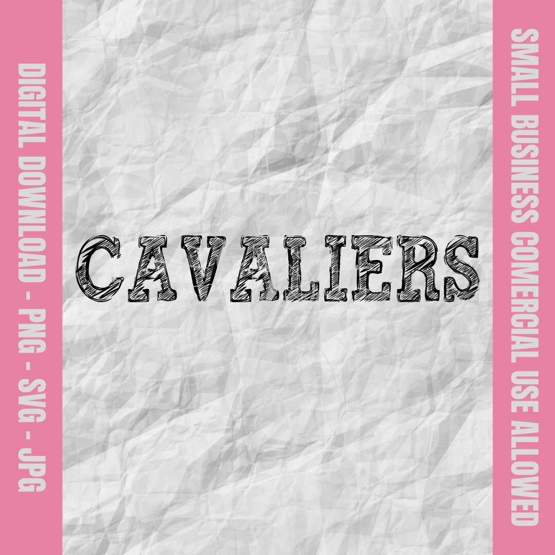 Cavaliers Svg, Cavaliers Chalk Block Svg, Cavaliers Football Svg ...