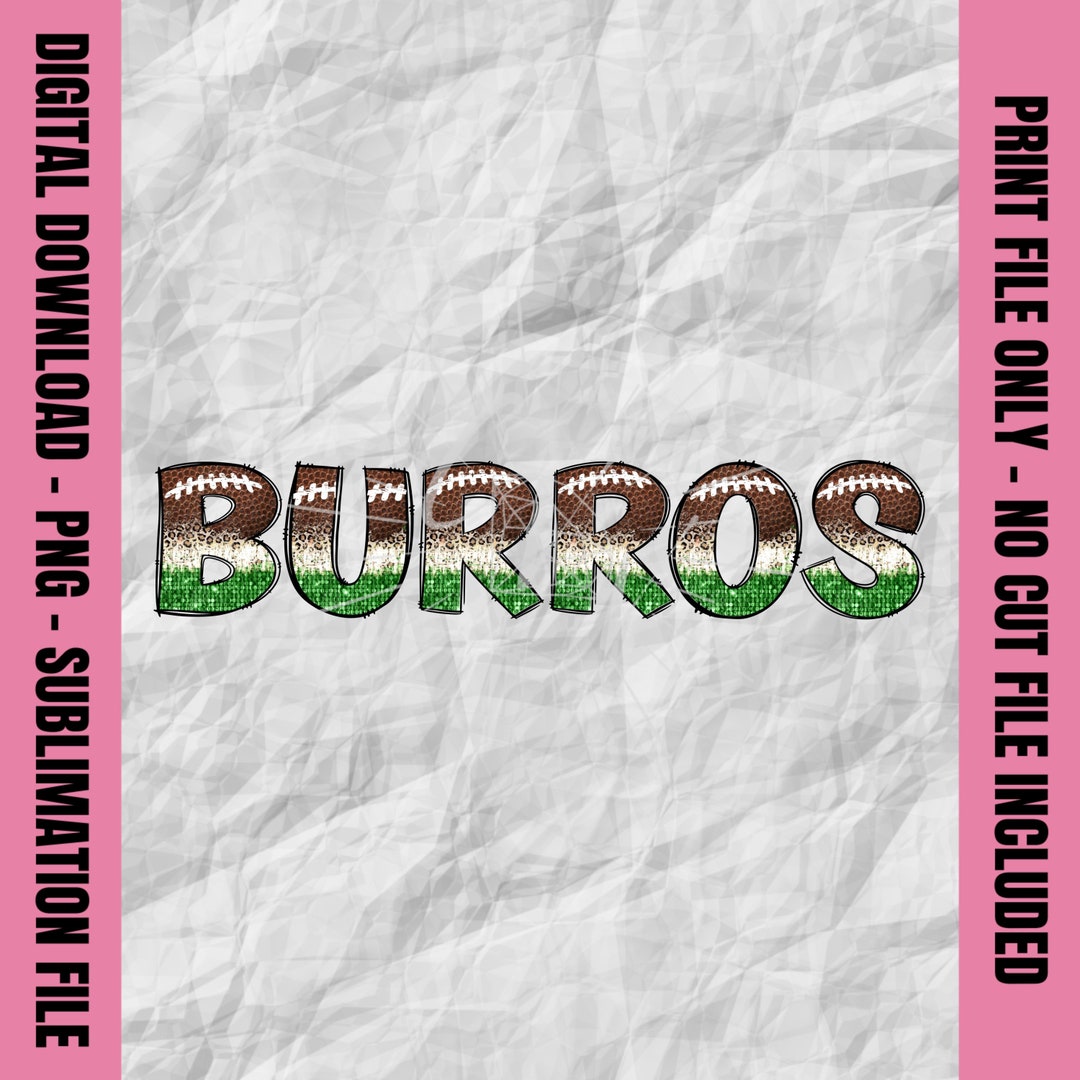 Burros Doodle Letters, Burros Png, Burros Football Png, Burros Cheer ...