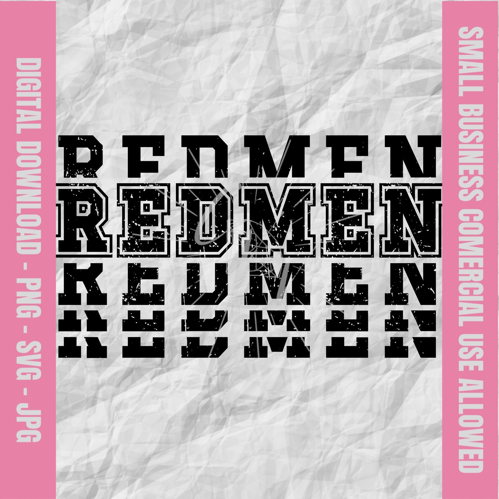 Redmen Stacked Varsity Svg, Redmen Svg, Redmen Football Svg, Redmen ...