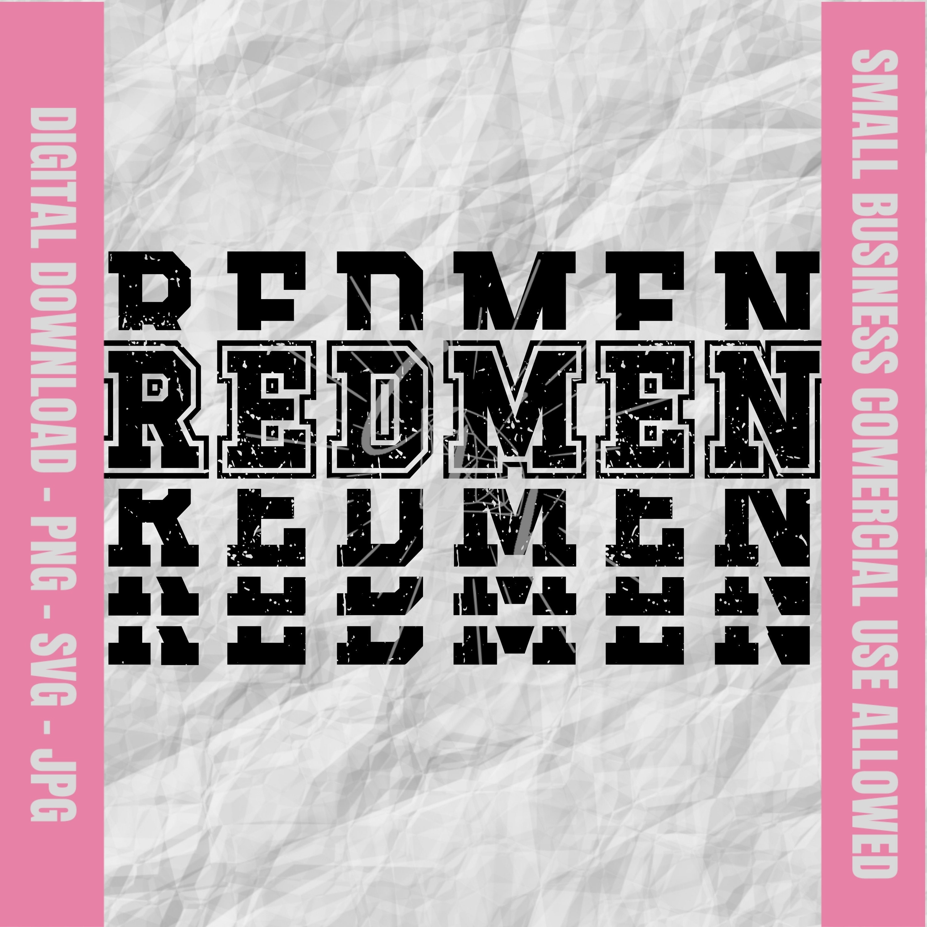 Redmen Stacked Varsity Svg, Redmen Svg, Redmen Football Svg, Redmen ...