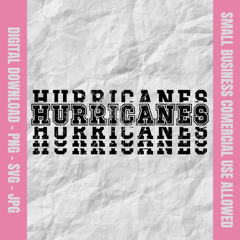 Miami Hurricanes Svg - Etsy