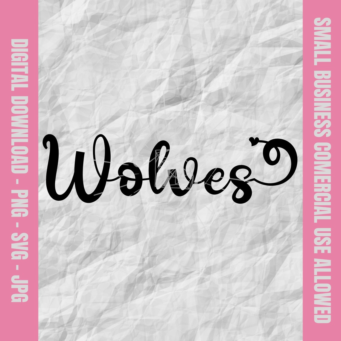 Wolves Svg, Wolves Script Heart Svg, Wolves Football Svg, Wolves Cheer ...