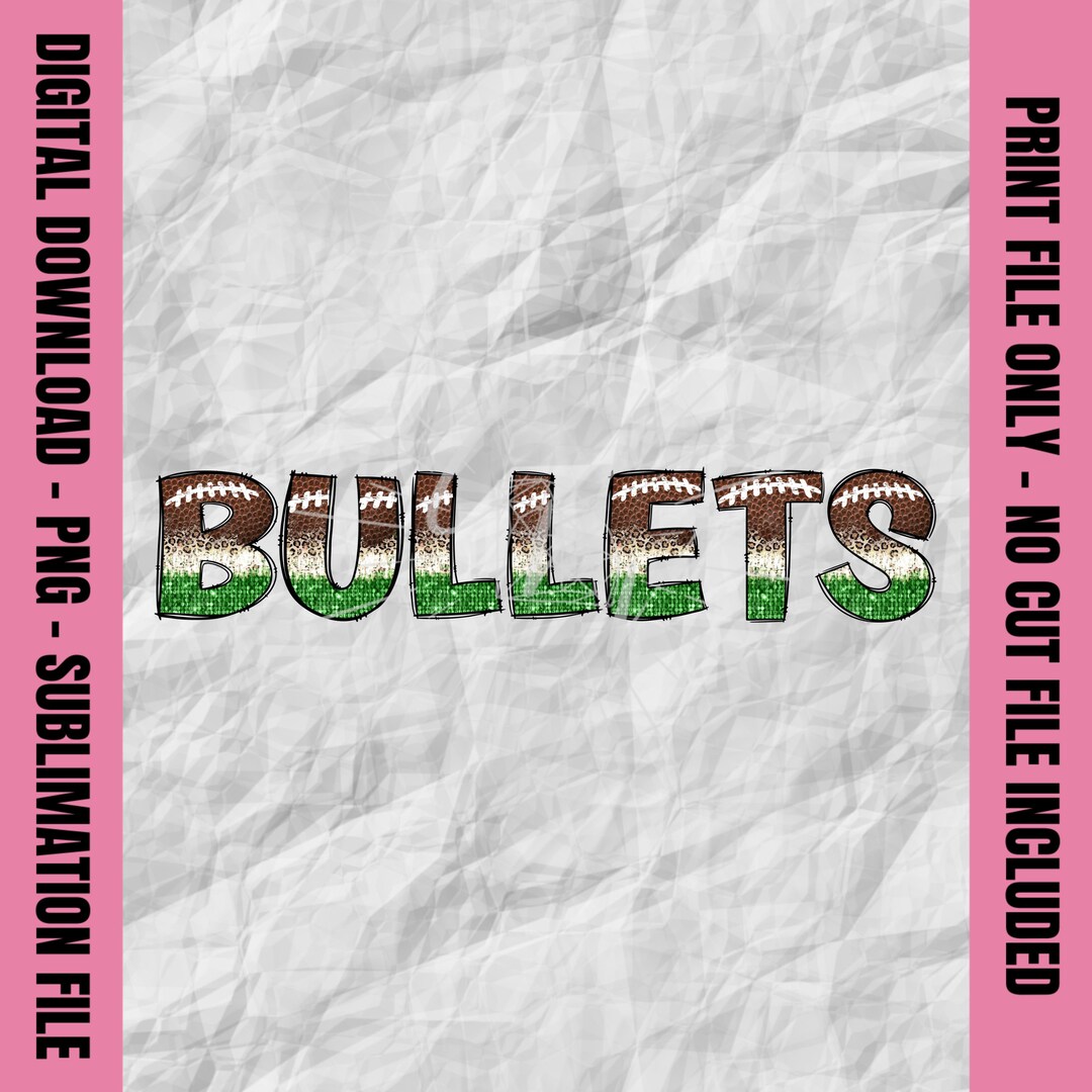 Bullets Doodle Letters, Bullets Png, Bullets Football Png, Bullets ...