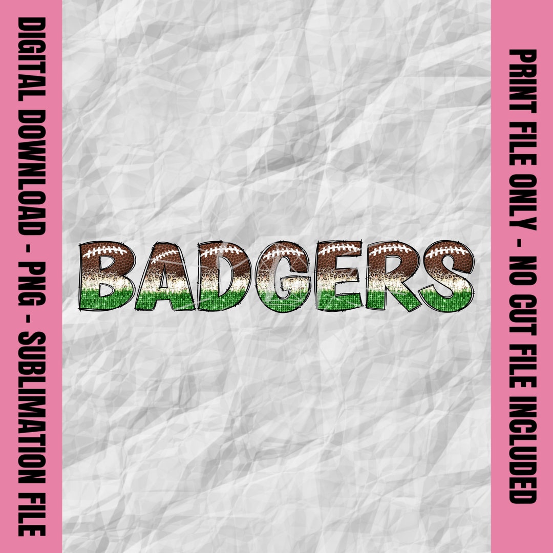Badgers Doodle Letters, Badgers Png, Badgers Football Png, Badgers ...