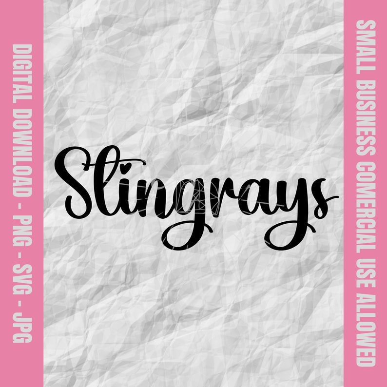 Stingrays Svg, Stingrays Thick Script Svg, Stingrays Football Svg ...