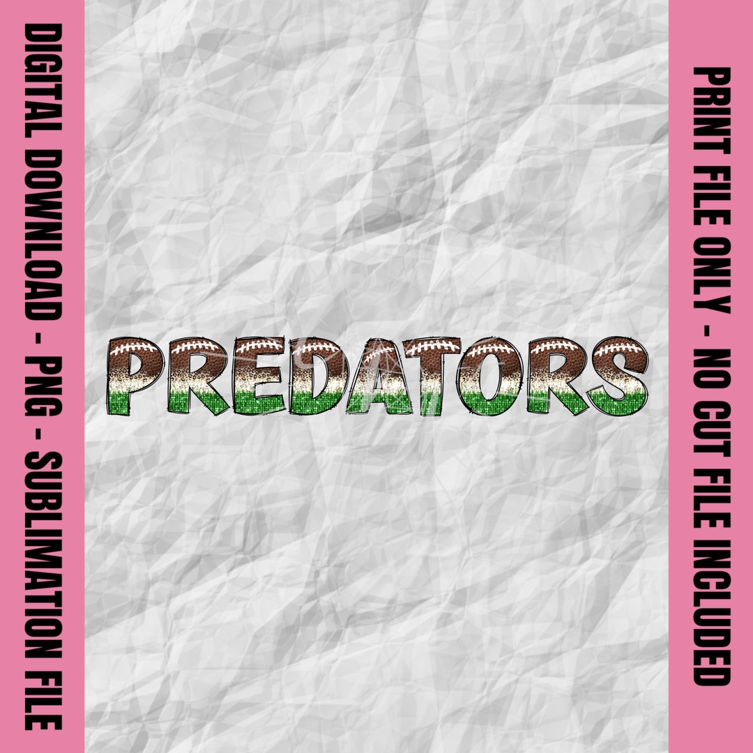 Predators Doodle Letters, Predators Png, Predators Football Png ...