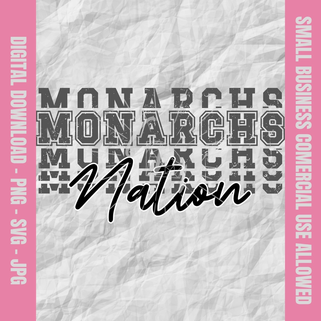 Monarchs Nation Svg, Monarchs Svg, Monarchs Football Svg, Monarchs ...