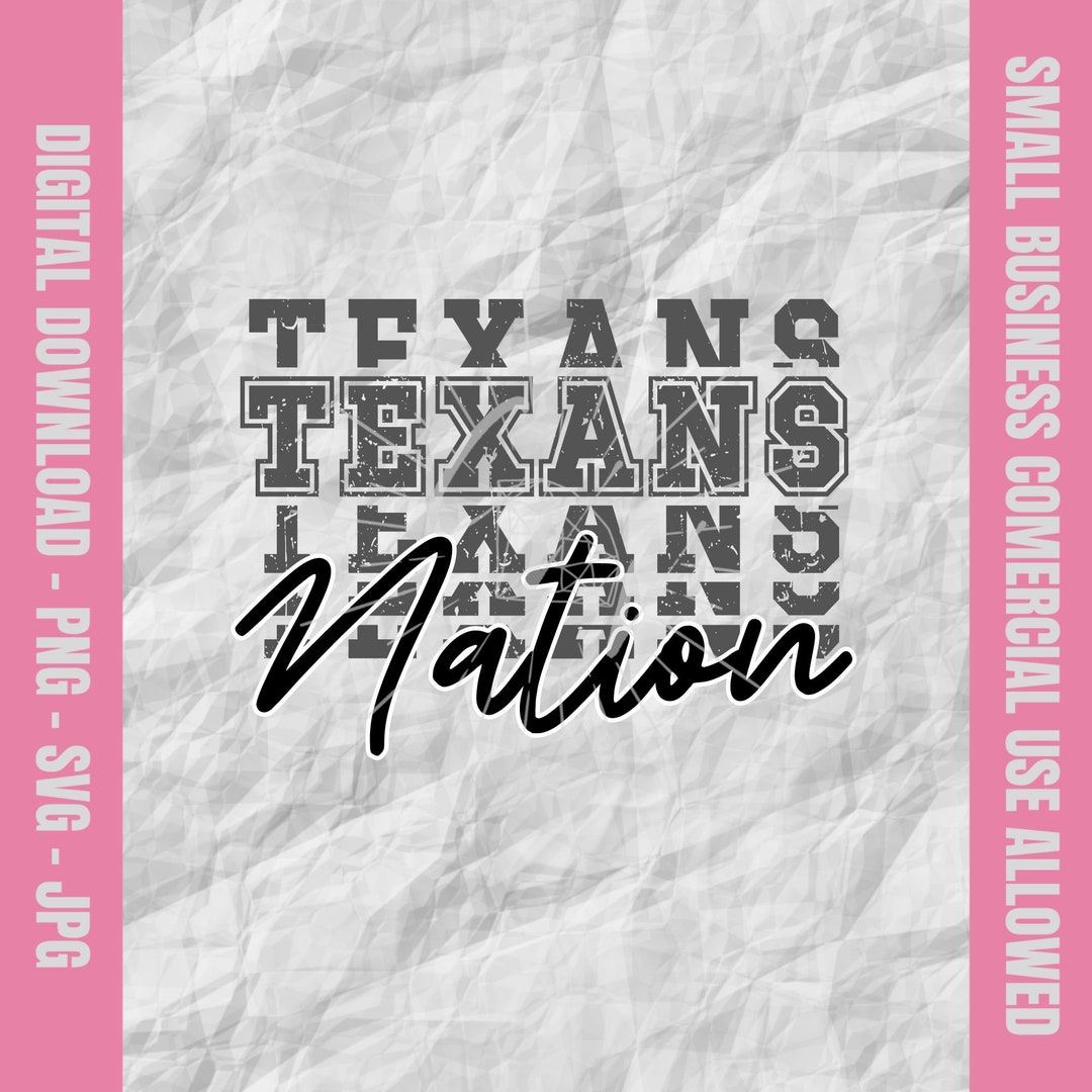 Texans Nation Svg, Texans Varsity Svg, Texans Football Svg, Texans ...
