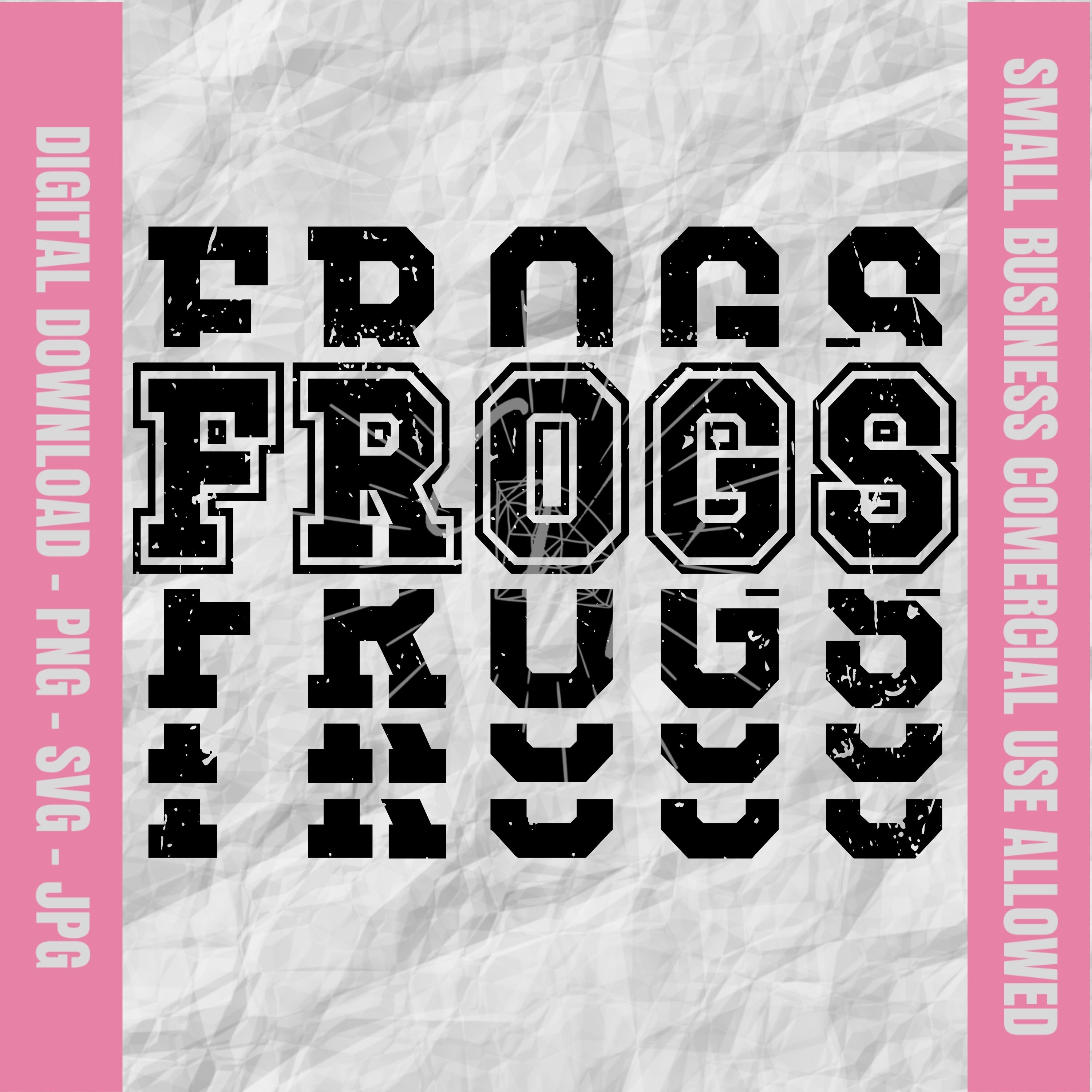 Frogs Stacked Varsity Svg, Frogs Svg, Frogs Football Svg, Frogs Cheer ...
