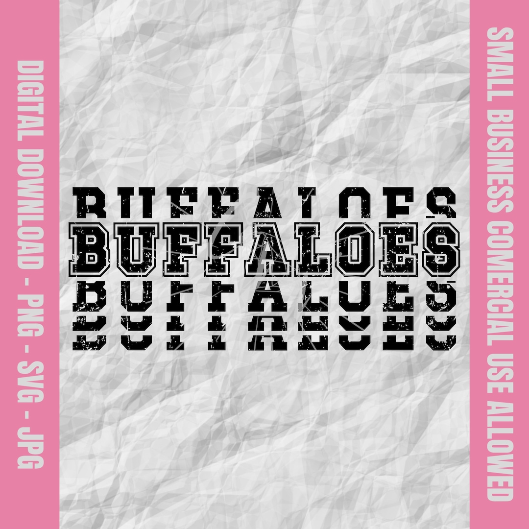 Buffaloes Svg, Buffaloes Stacked Varsity Letter Svg, Buffaloes Football ...