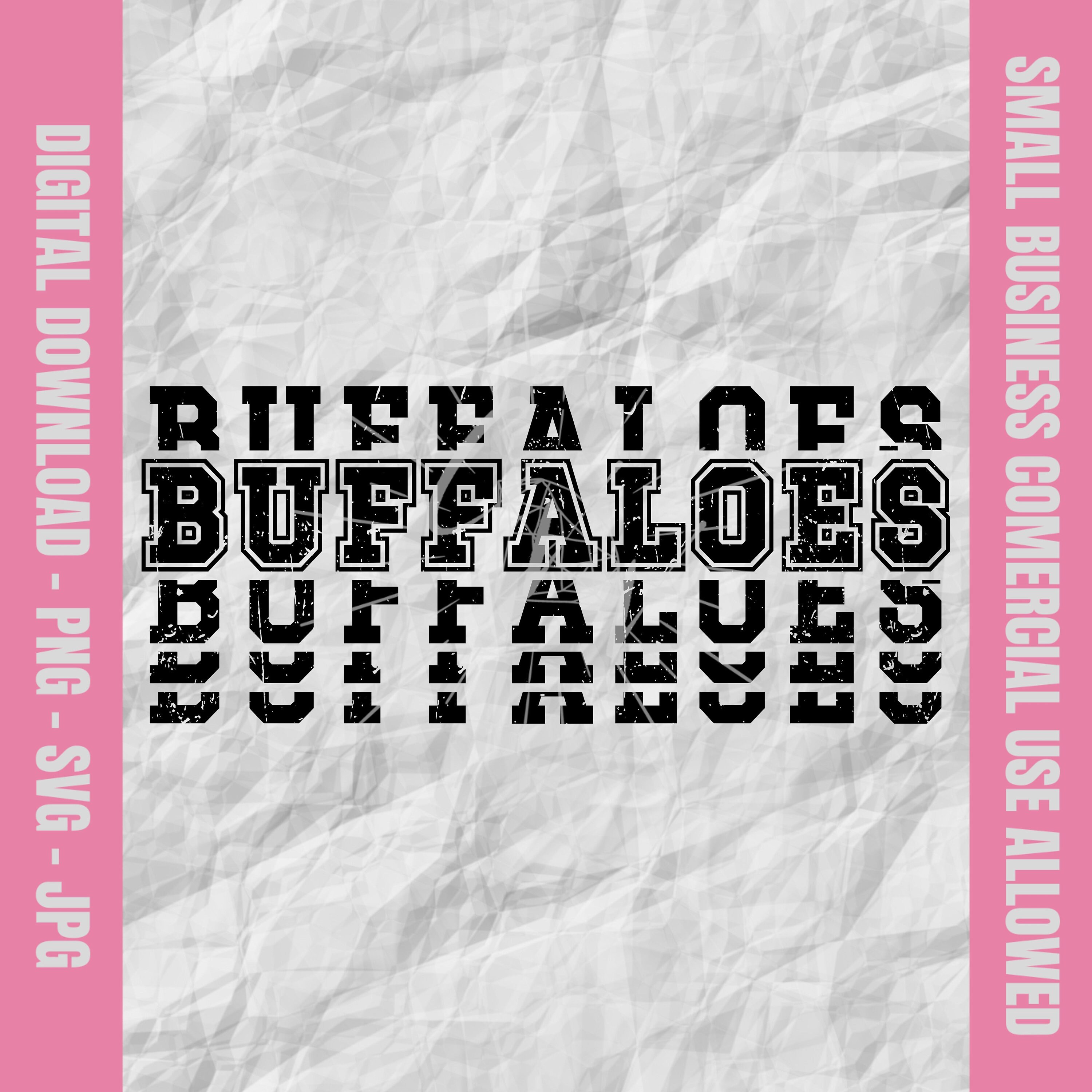 Buffaloes Svg, Buffaloes Stacked Varsity Letter Svg, Buffaloes Football ...