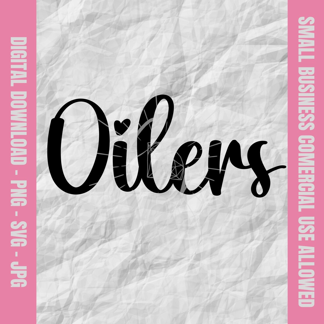 Oilers Svg, Oilers Thick Script Letter Svg, Oilers Football Svg, Oilers ...
