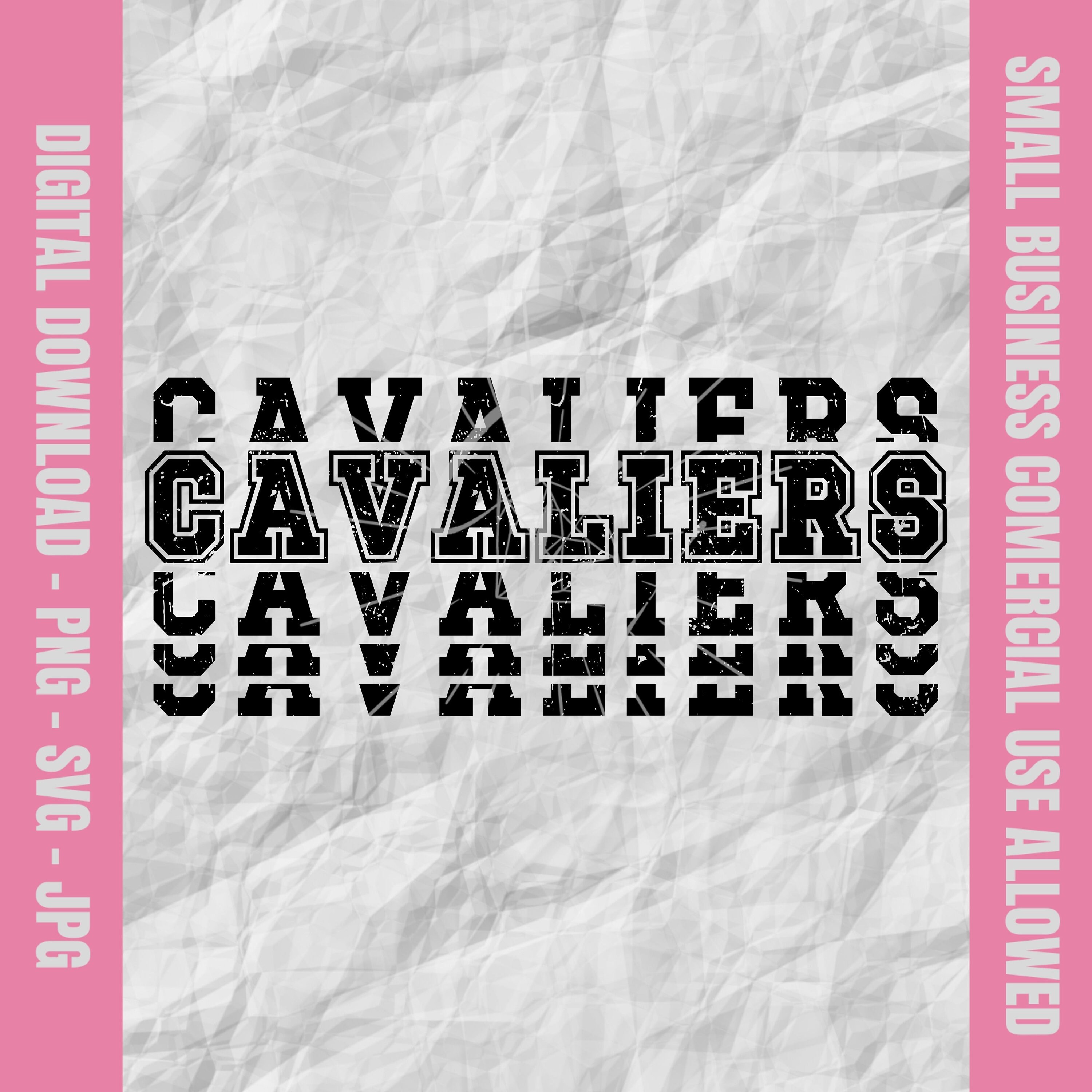 Cavaliers Svg, Cavaliers Stacked Varsity Svg, Cavaliers Football Svg ...