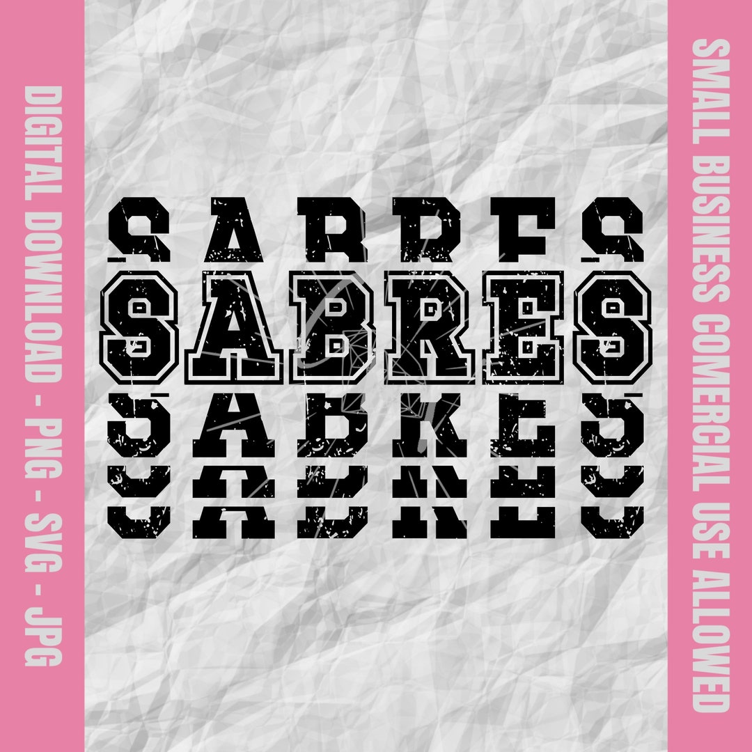 Sabres Svg, Sabres Stacked Varsity Letter Svg, Sabres Football Svg ...
