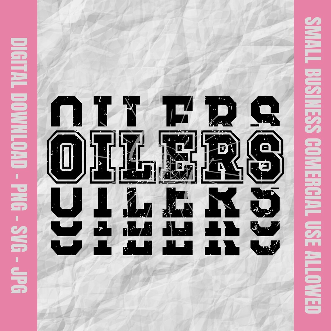 Oilers Svg, Oilers Stacked Varsity Letter Svg, Oilers Football Svg ...