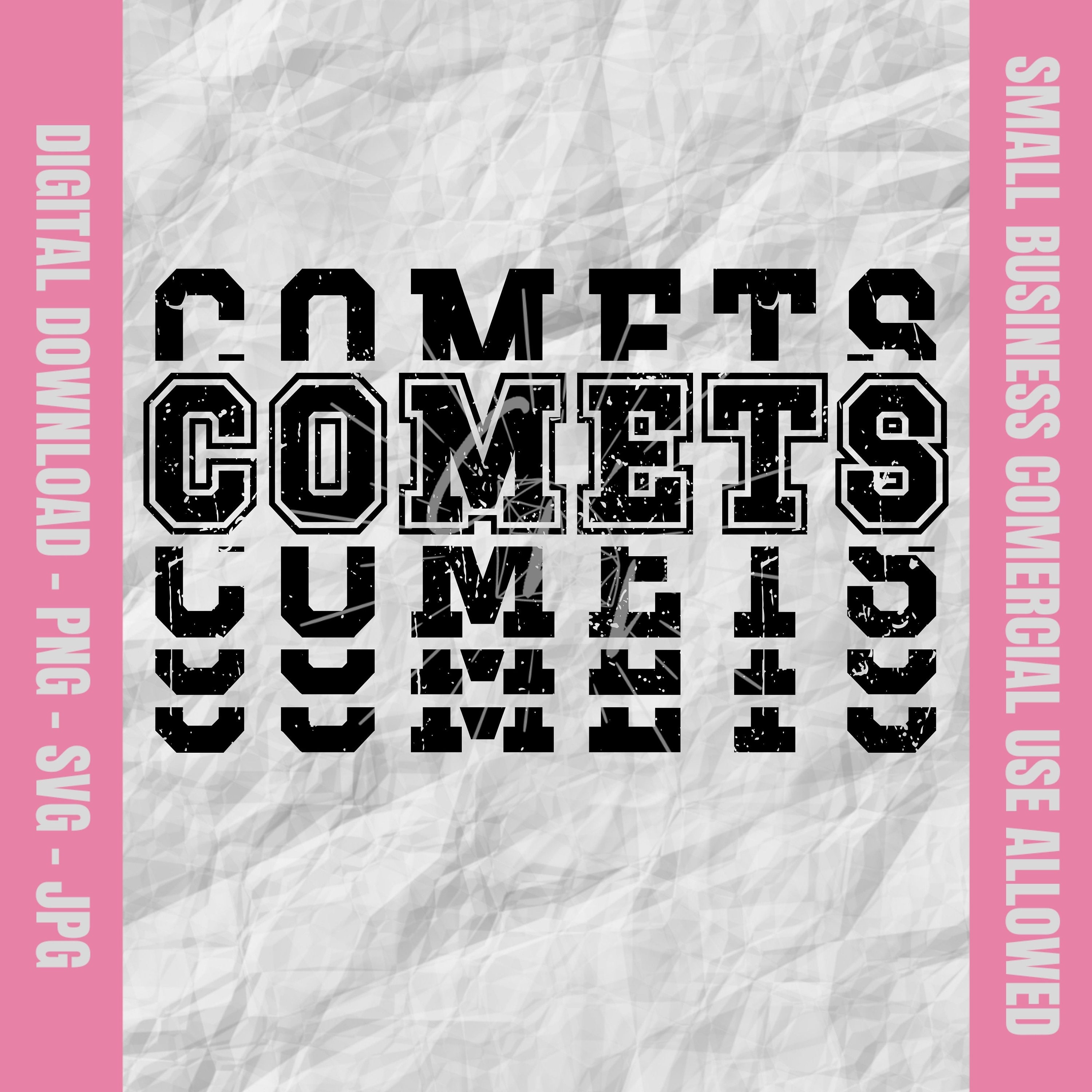 Comets Svg, Comets Stacked Varsity Letter Svg, Comets Football Svg ...