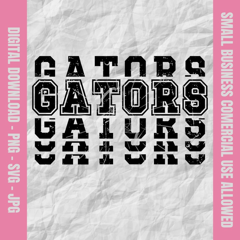 Gators Svg, Gators Stacked Varsity Letter Svg, Gators Football Svg ...