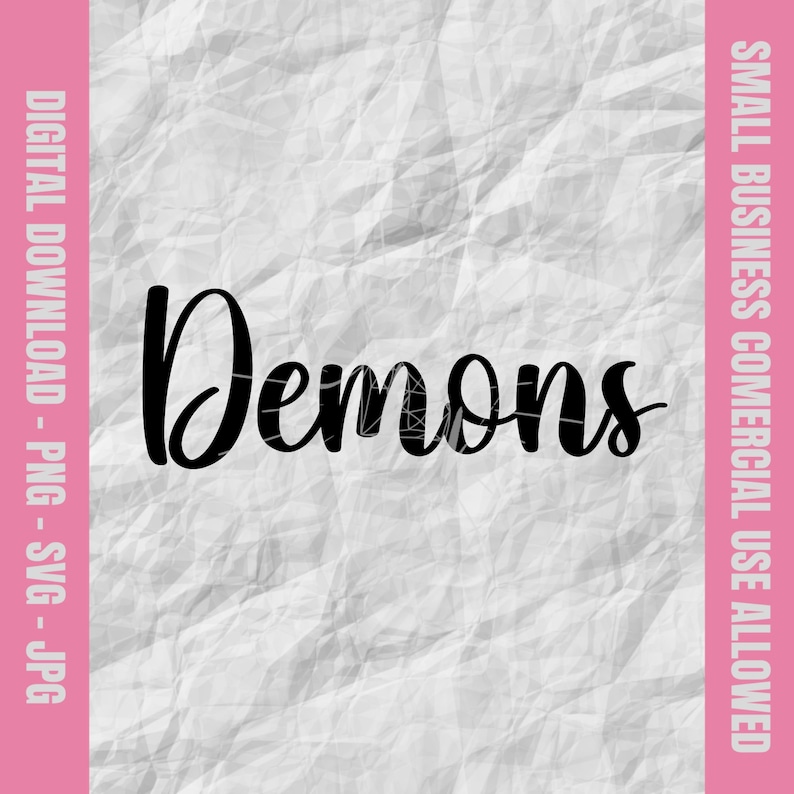 Demons Script Svg, Demons Svg, Demons Football Svg, Demons Cheer Png ...